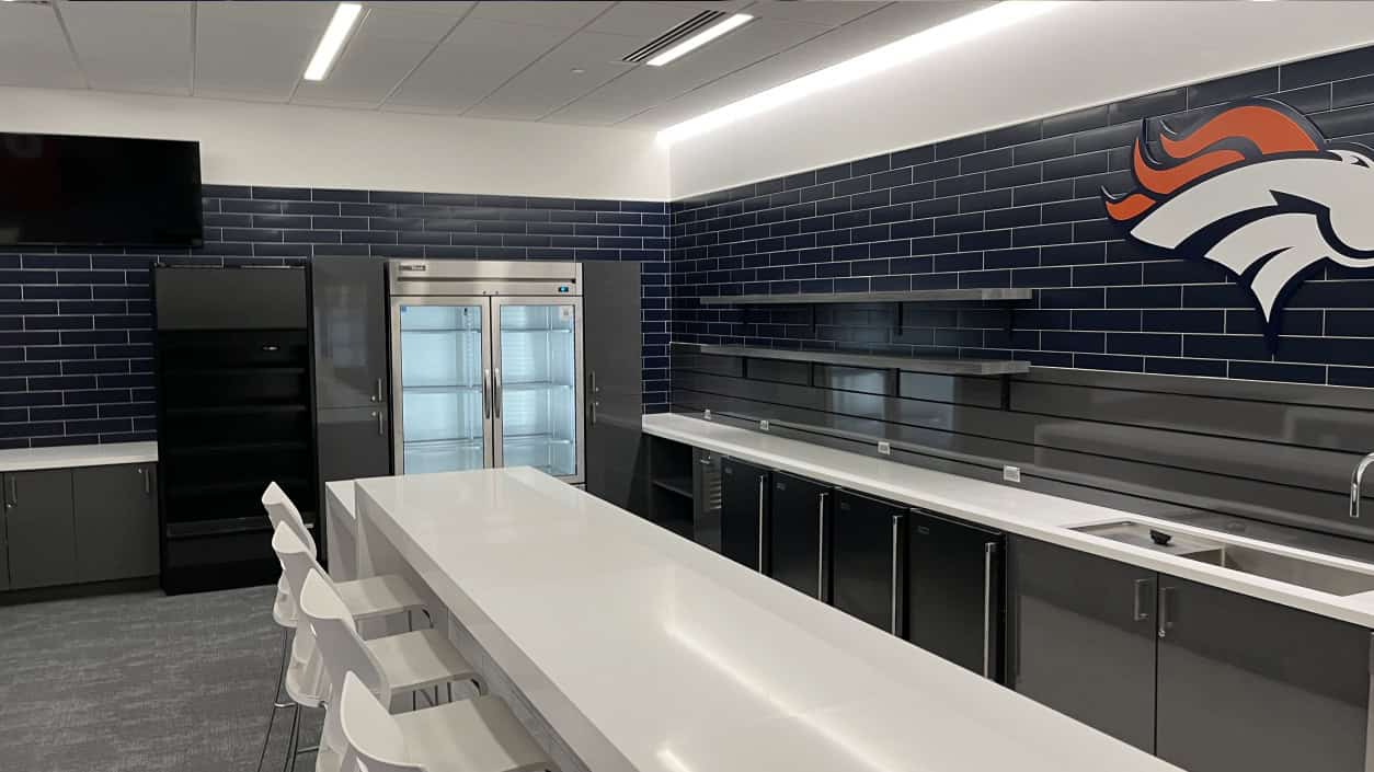 Denver Broncos Locker Room Renovation | DI Build Athletic Facility Project